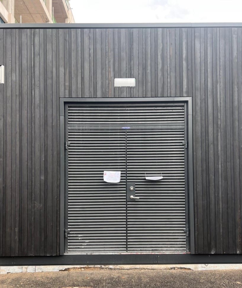 Charred Timber Cladding Panels at Oxford L&M | BCL Timber